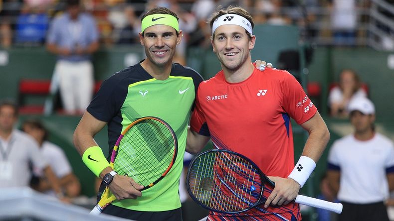 Rafael Nadal y Casper Ruud en Parque Roca: una exhibición a puro show y ...