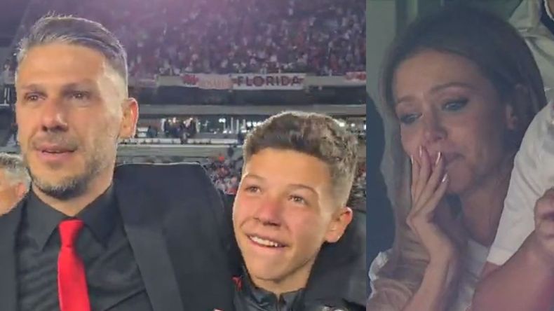 Videos: así vivieron Evangelina Anderson y sus hijos el primer triunfo de Demichelis como DT de ...