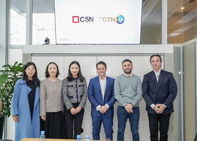 Visita internacional: C5N recibió a representantes de CGTN y CGTN Español