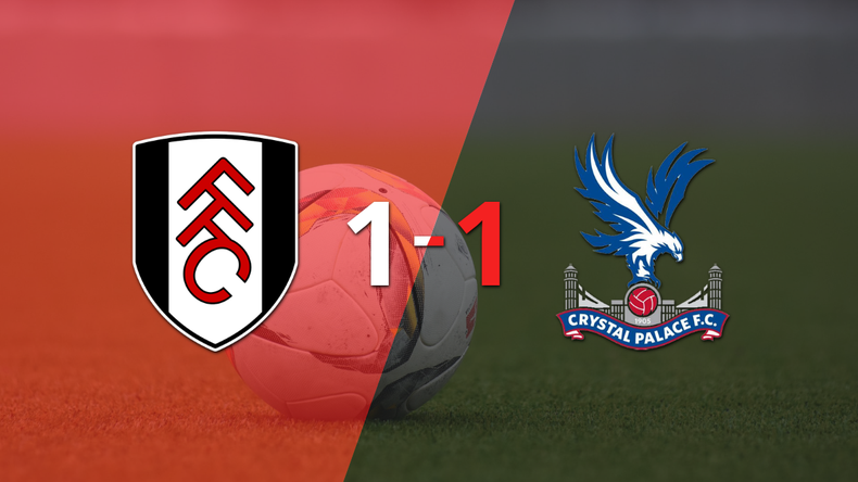 Fulham y Crystal Palace empataron 1 a 1