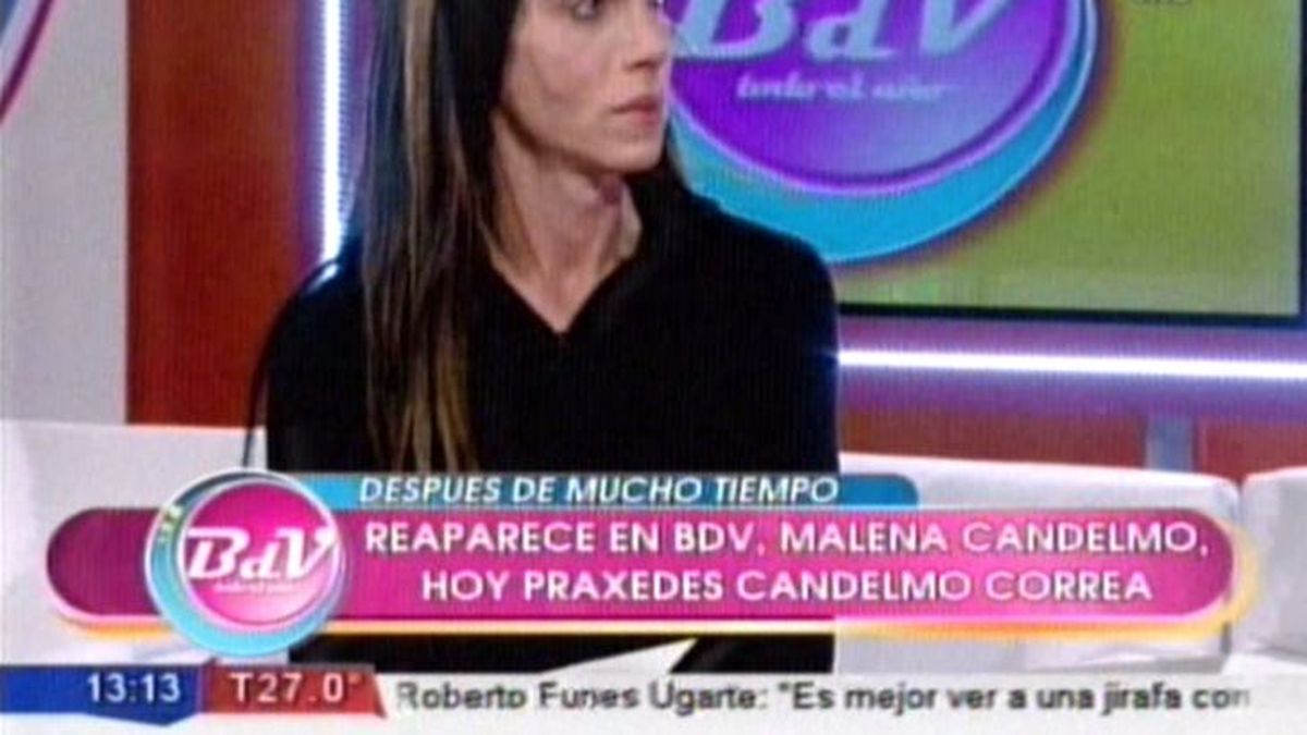 Muchos años después, reapareció en televisión Malena Candelmo, del caso ...
