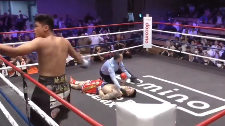 Tremendo nocaut en Japón: se recuperó tras caer en la lona y dejó a su ...