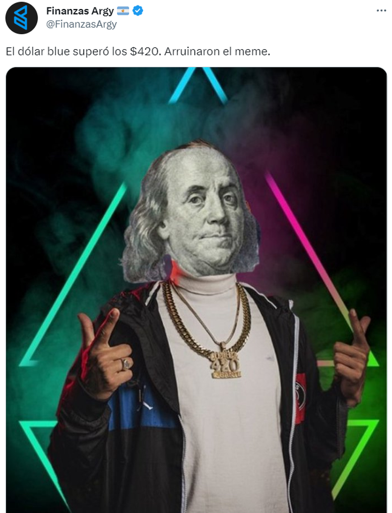 L-Gante y Cumbia 420: los mejores memes por la suba del dólar blue