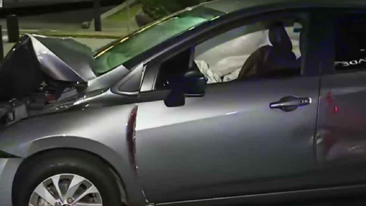 Video: así fue el choque múltiple en la 9 de Julio que dejó cinco heridos