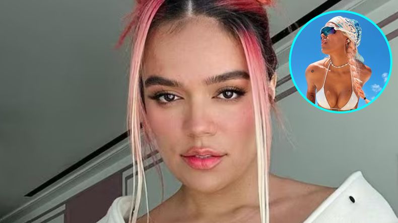 Karol G mostró una microbikini combinada en la playa que es la nueva ...