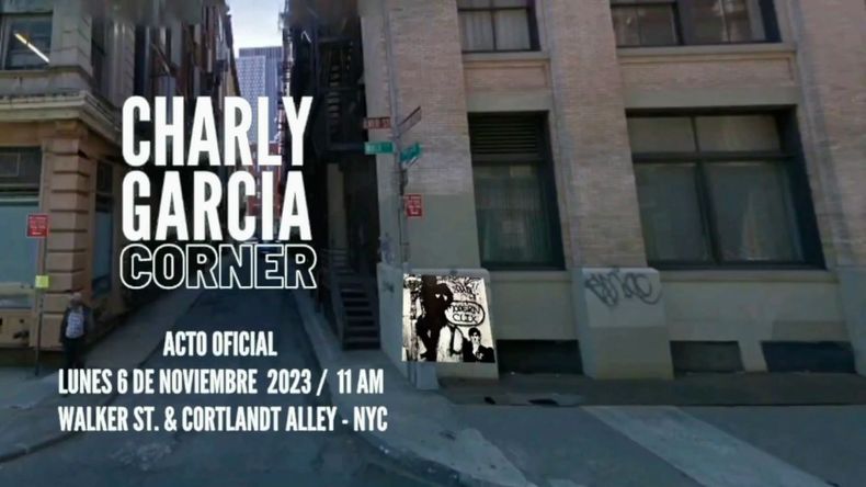 Charly García tendrá una esquina con su nombre en Nueva York