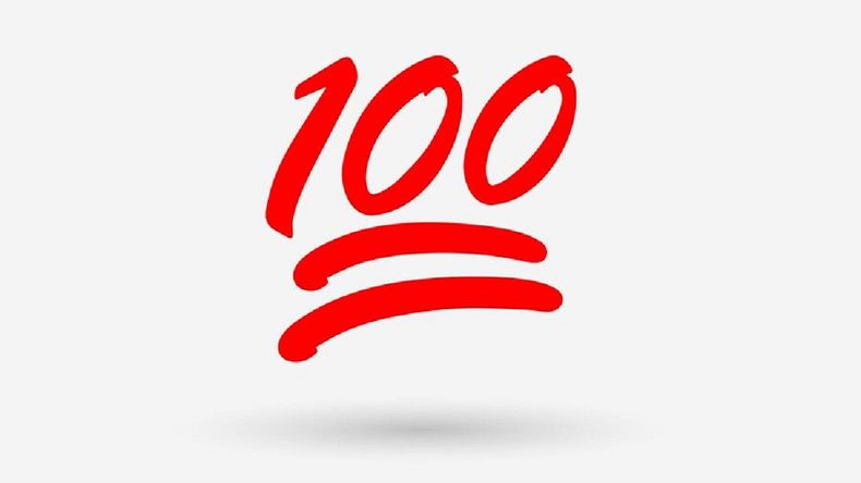 Pocos lo saben: qué significa el emoji de WhatsApp del número 100