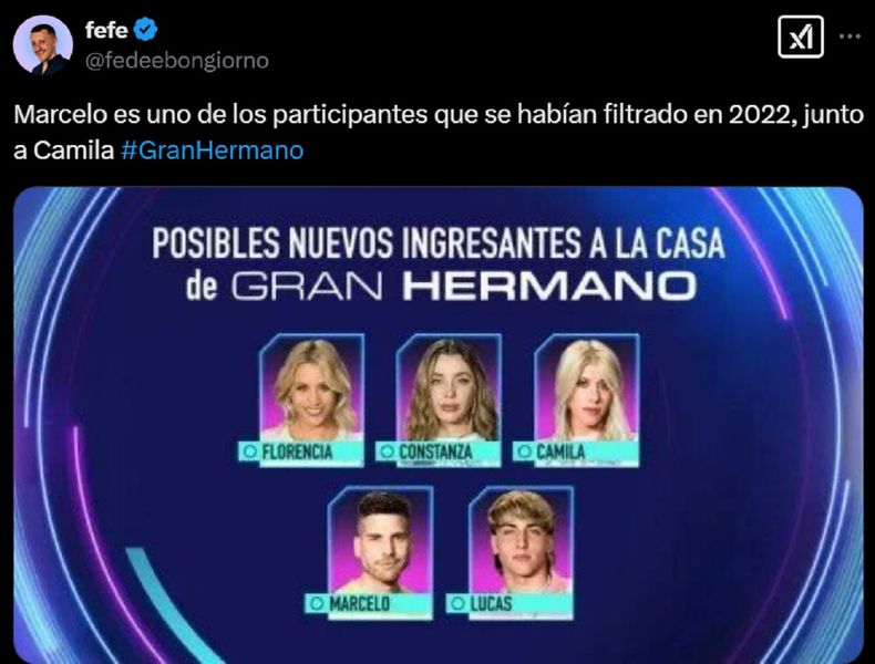 Escándalo en Gran Hermano: aseguran que Marcelo Carro está acomodado ...