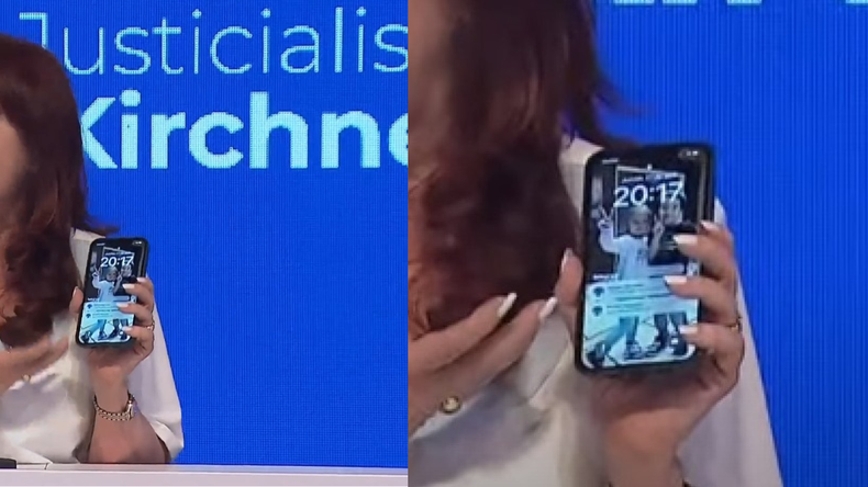 El fondo de pantalla de Cristina Kirchner que llamó la atención de ...