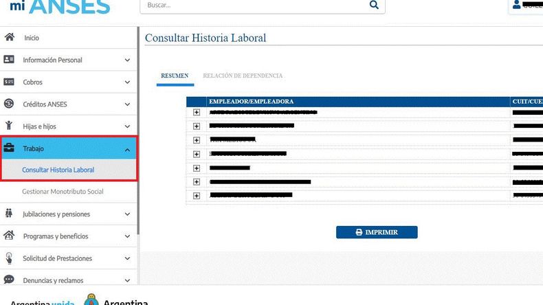 Paso a paso, cómo consultar el historial laboral en ANSES en abril 2024