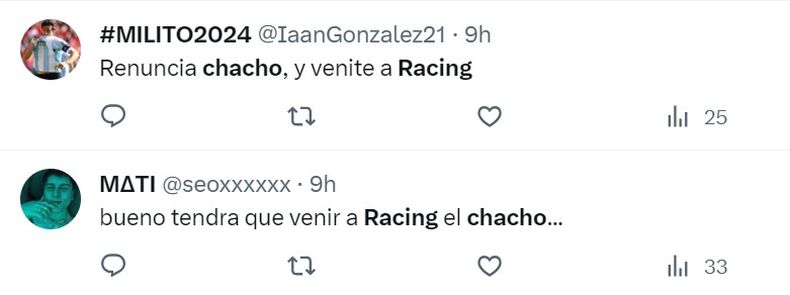 Tras la negativa de Crespo, los hinchas de Racing se ilusionan con el ...