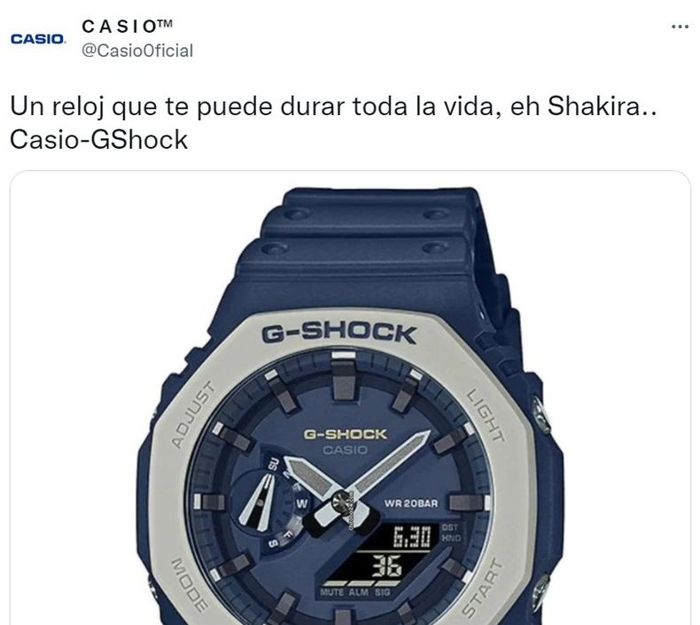 Las picantes respuestas de Casio a Shakira tras el lanzamiento de la ...
