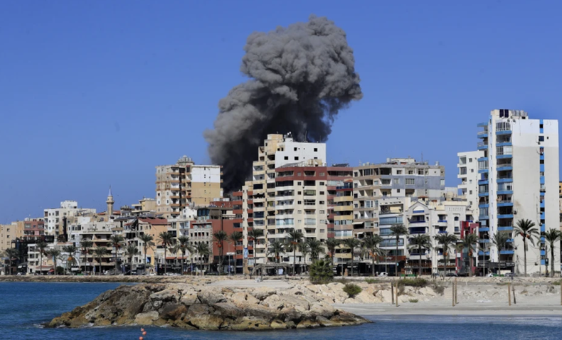 Israel bombardeó el sur del Líbano, luego del lanzamiento de ...