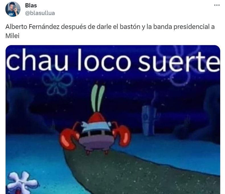 Los mejores memes que dejó la asunción de Javier Milei como presidente ...