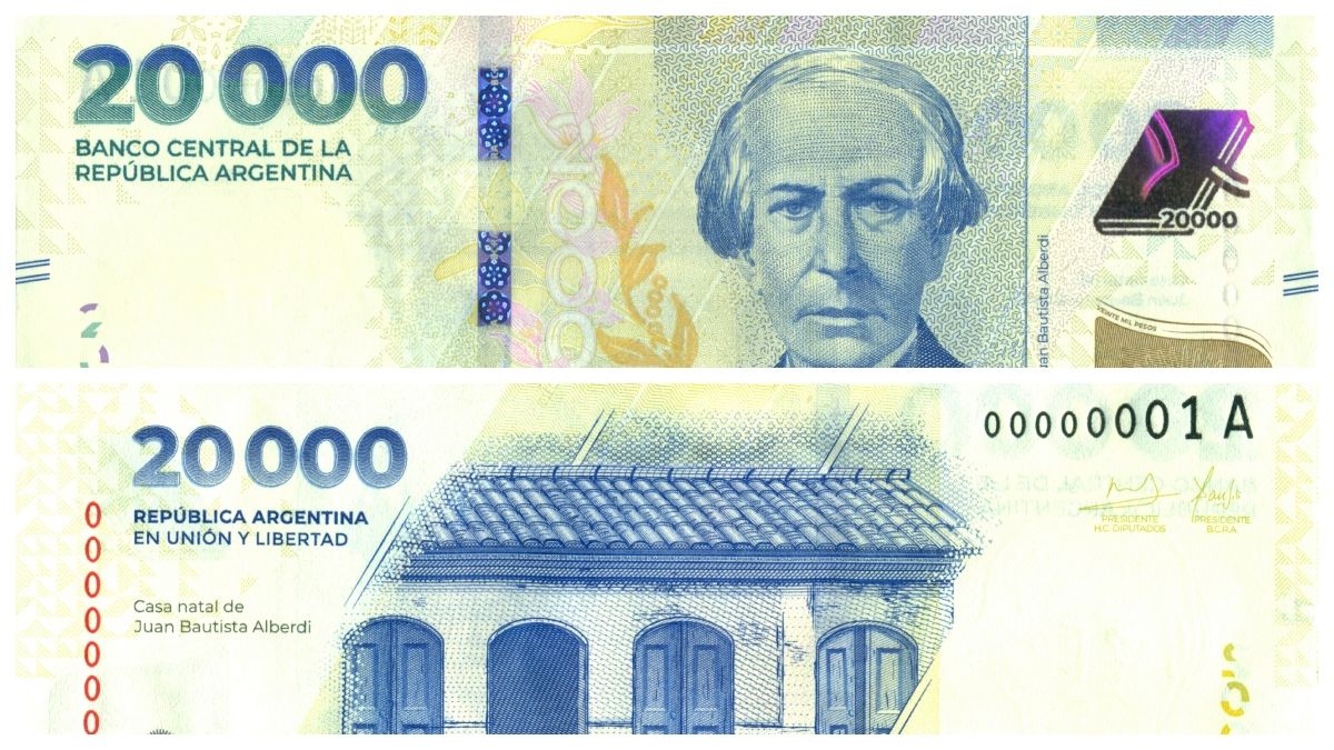 Se puso en circulación el billete de $20 mil: así es el nuevo diseño