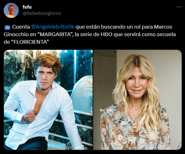 Marcos Ginocchio de Gran Hermano actuará en el spin off de Floricienta ...