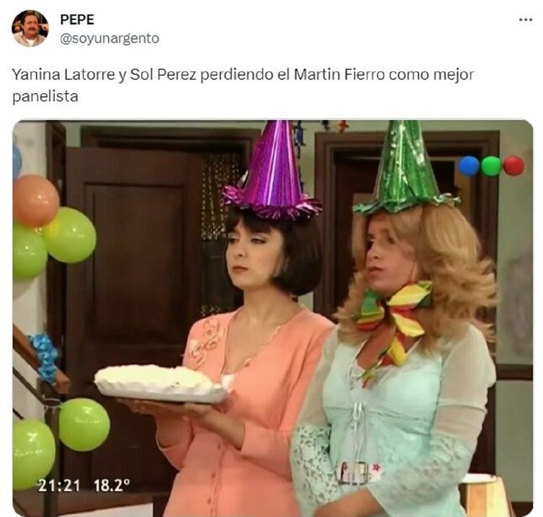 Los mejores memes de los Martín Fierro 2023: Alfa, Pampita y los looks