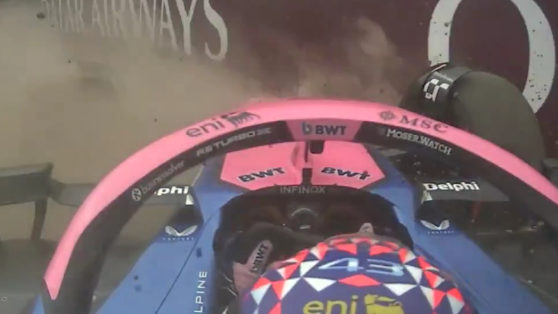 Tras el choque en la clasificación, Franco Colapinto largará último en ...