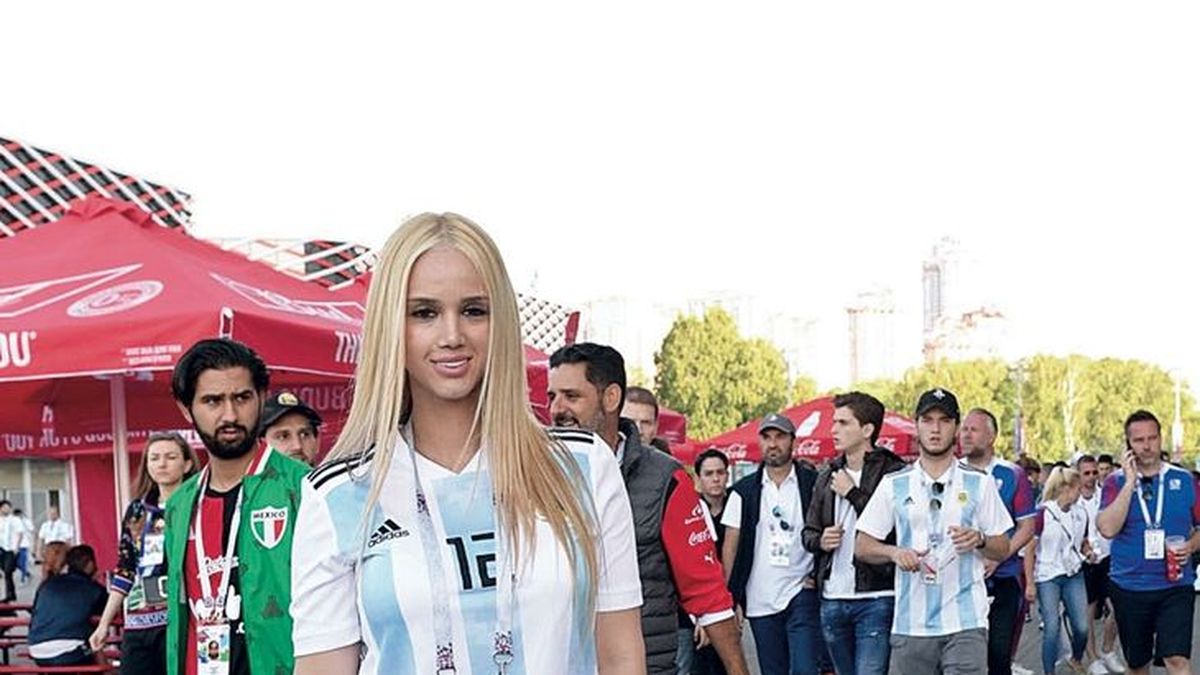 Una colombiana hincha por la Argentina: las fotos de Daniela Rendón ...