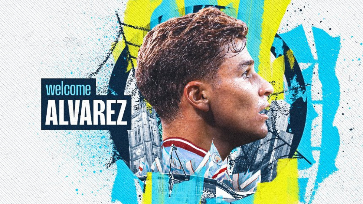 Manchester City reveló el número que usará Julián Álvarez