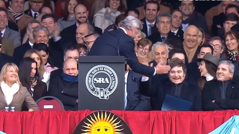 El furcio del presidente de la Sociedad Rural que desató risas