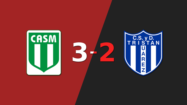 Vibrante 3-2 en el triunfo de San Miguel sobre Tristán Suárez