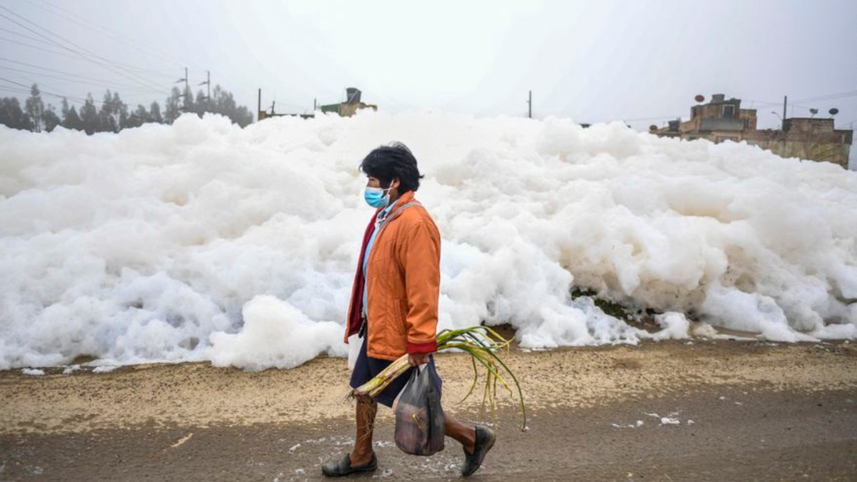 Alerta ambiental por la invasión de espuma tóxica en Colombia