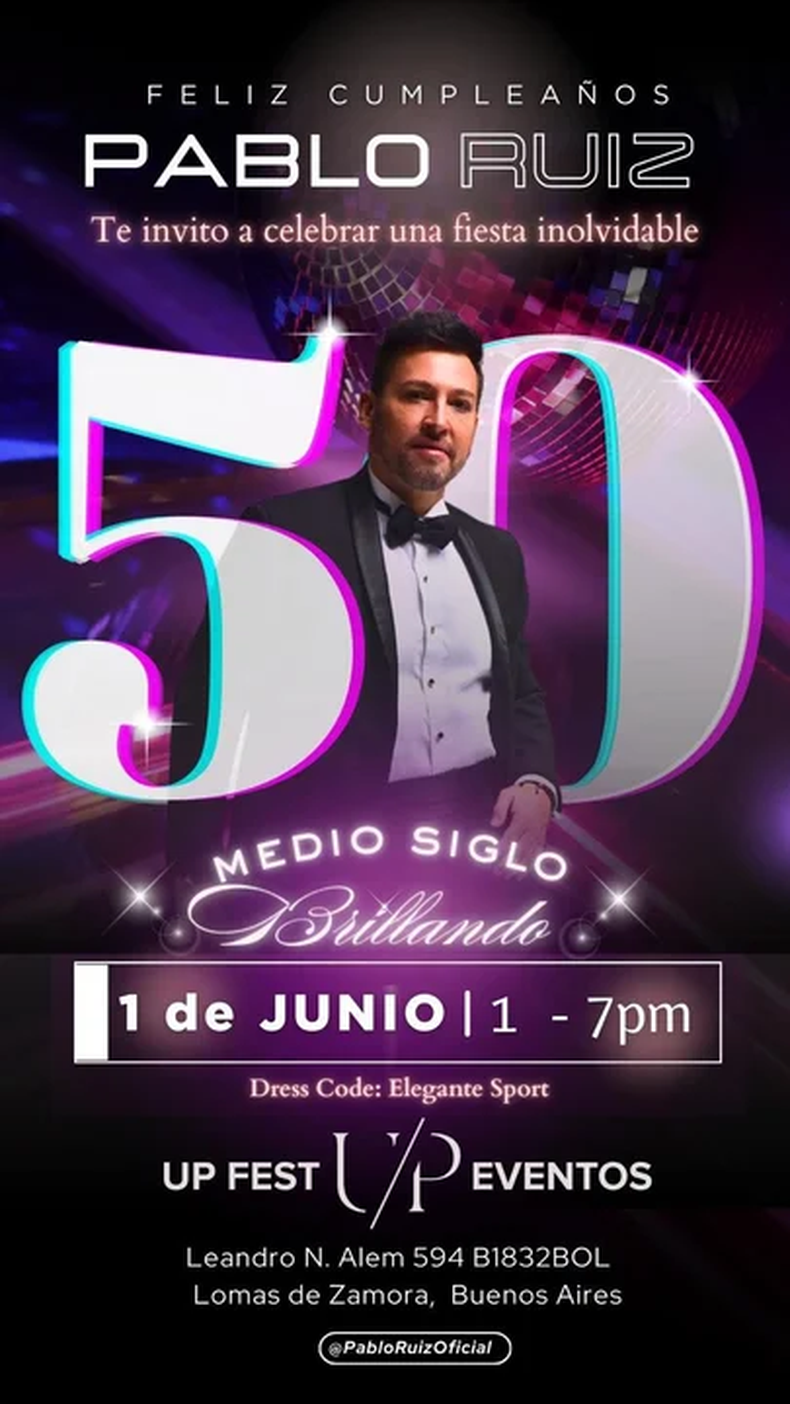 Pablito Ruiz cumplió 50 años: festejó con sus fans, pero les cobró u ...