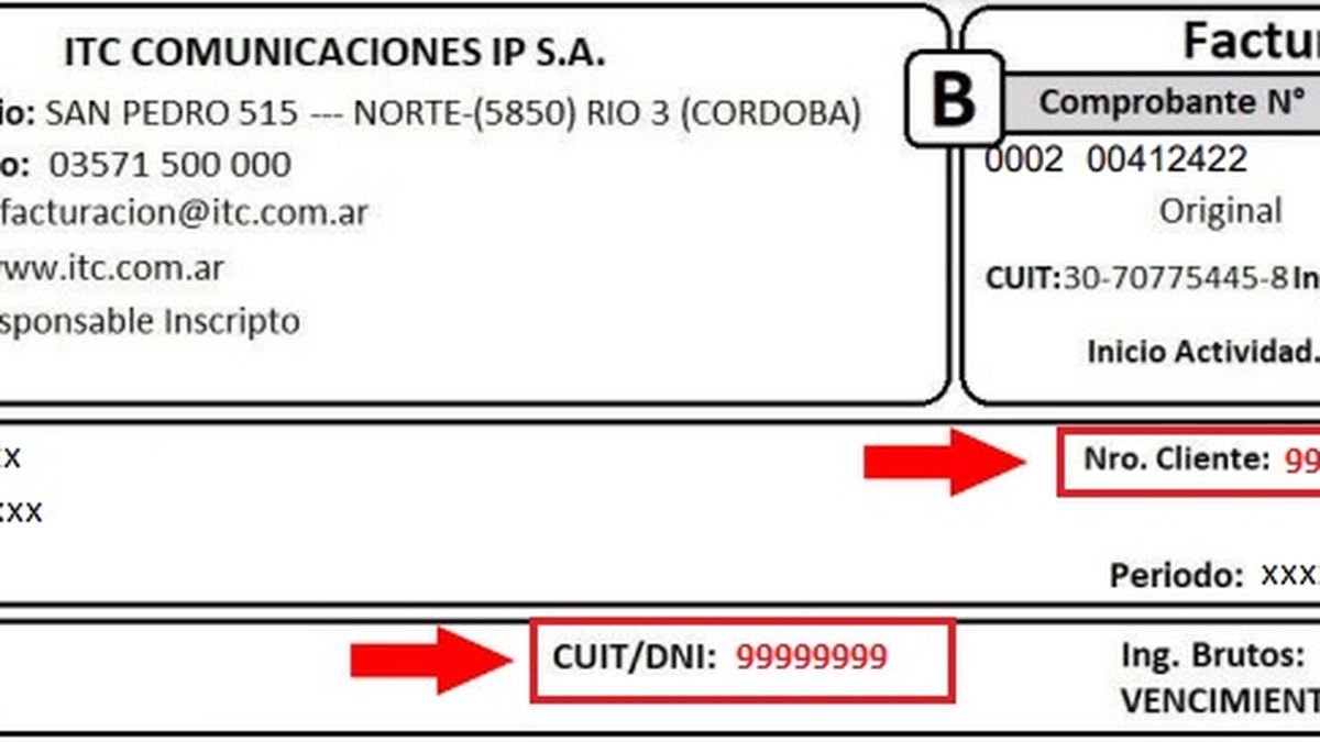 Cómo pago una factura de internet vencida de ITC