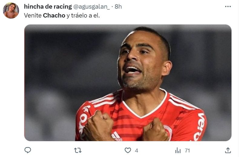 Tras la negativa de Crespo, los hinchas de Racing se ilusionan con el ...