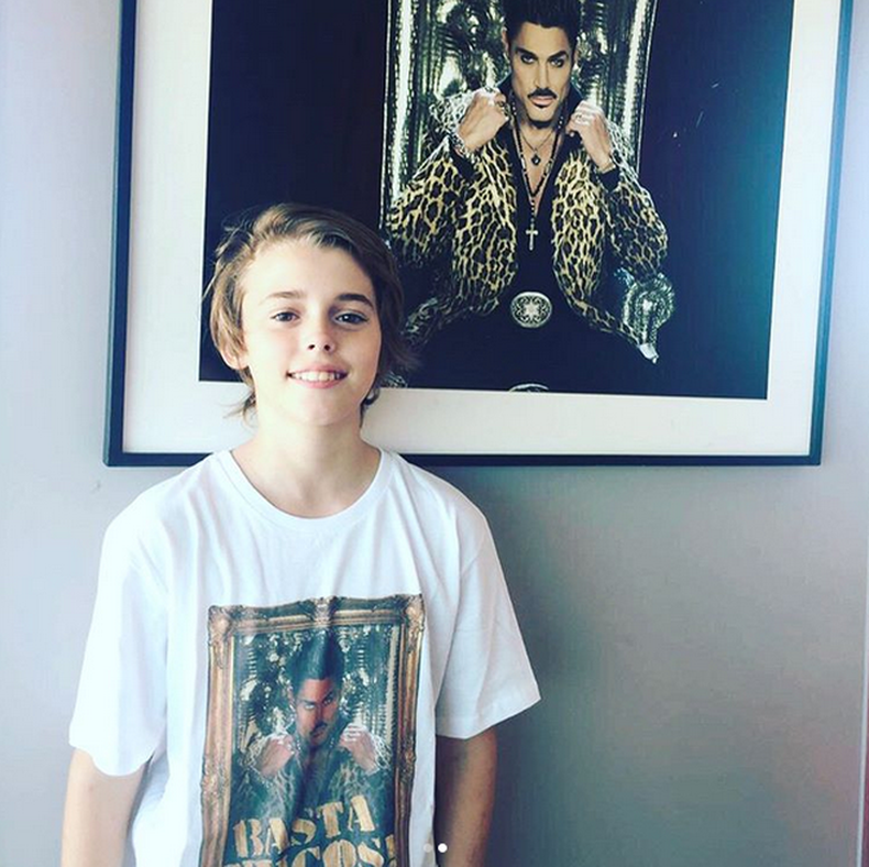 El tierno posteo de Felipe Fort con una remera de su padre