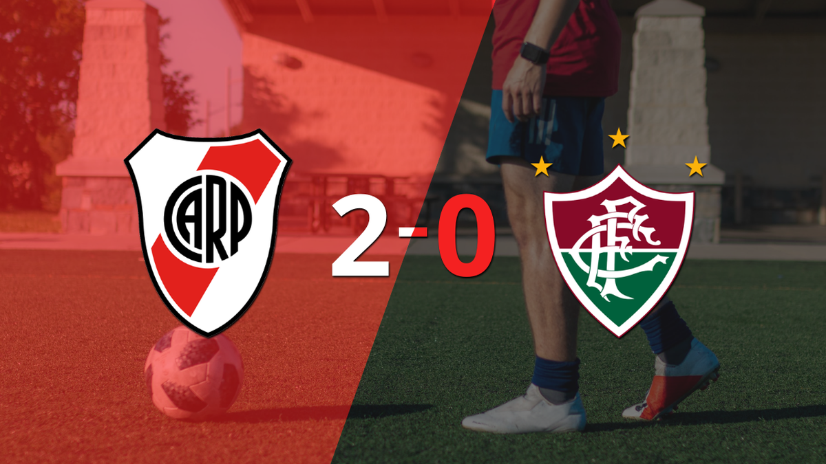 Sólido triunfo de River Plate por 2-0 frente a Fluminense