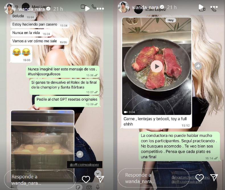 La controversial promesa de Wanda Nara a Maxi López: Si ganas MasterChef...