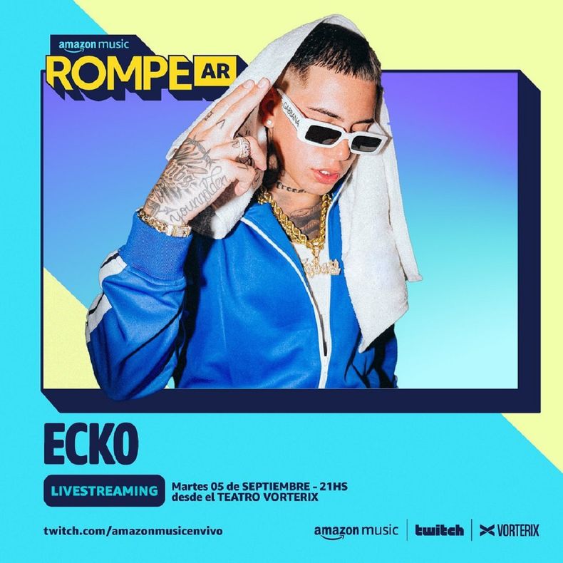 Ecko dará un show por streaming y a través de Amazon: los detalles