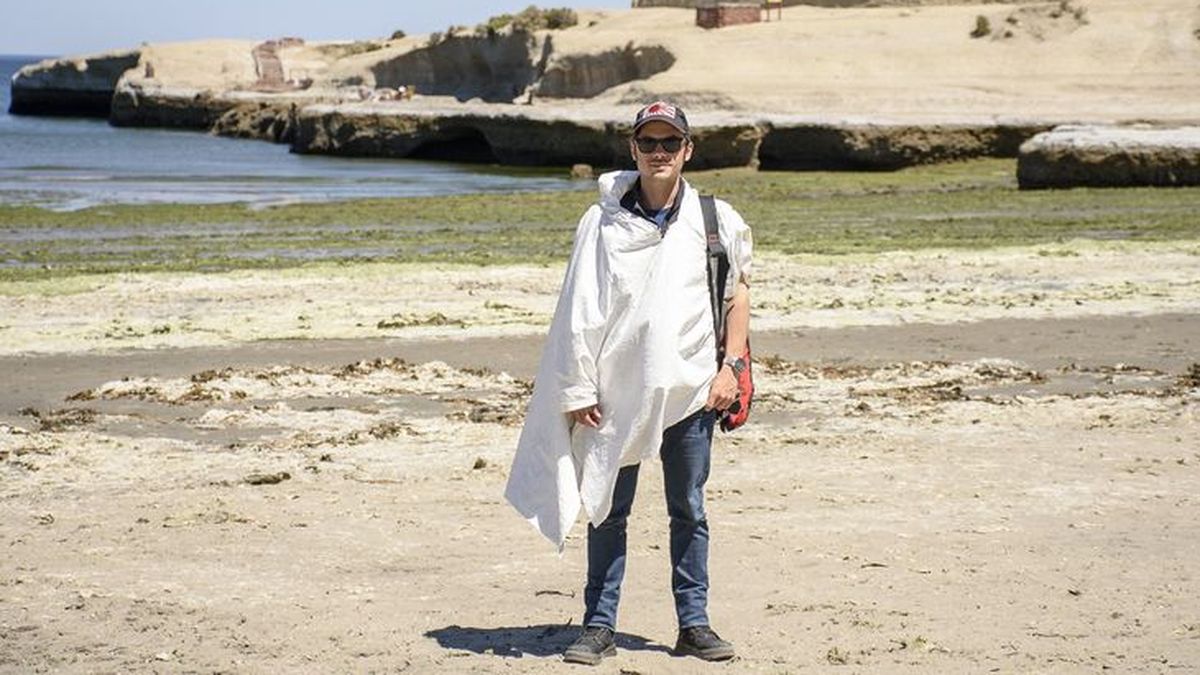 Tomás Fonzi y Paola Barrientos estuvieron con las ballenas en Puerto Madryn
