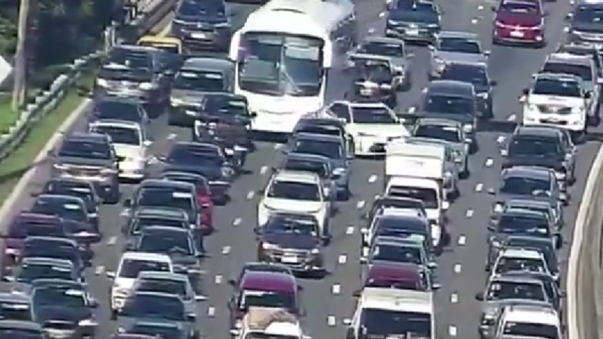 Video: así fue el choque múltiple en General Paz y Libertador