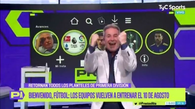 El festejo alocado y viral del periodista Ariel Rodríguez por la vuelta ...