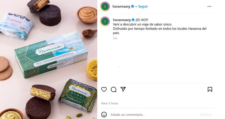 Furor por el nuevo alfajor Dubai que lanzó Havanna: de qué está hecho y cómo conseguirlo