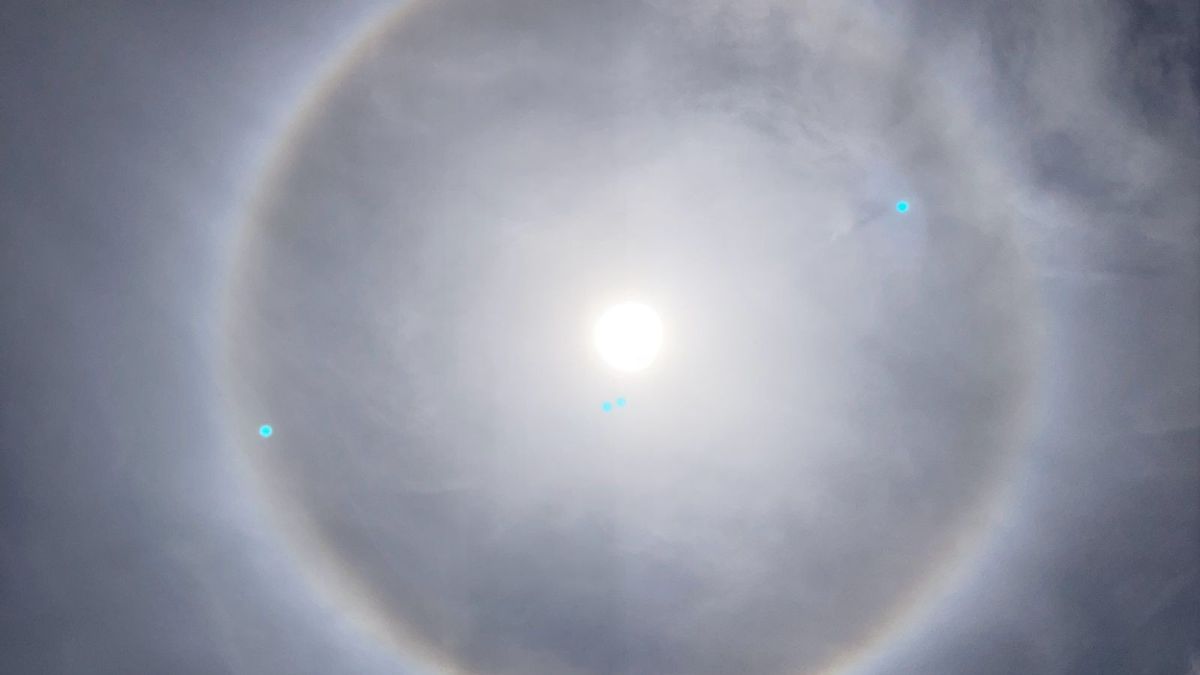 Halo solar: de qué trata el fenómeno que volvió a verse en el cielo de ...