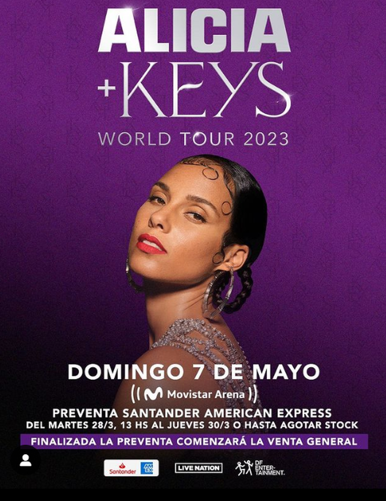 Alicia Keys volverá a la Argentina: entrerate cómo y dónde conseguir ...