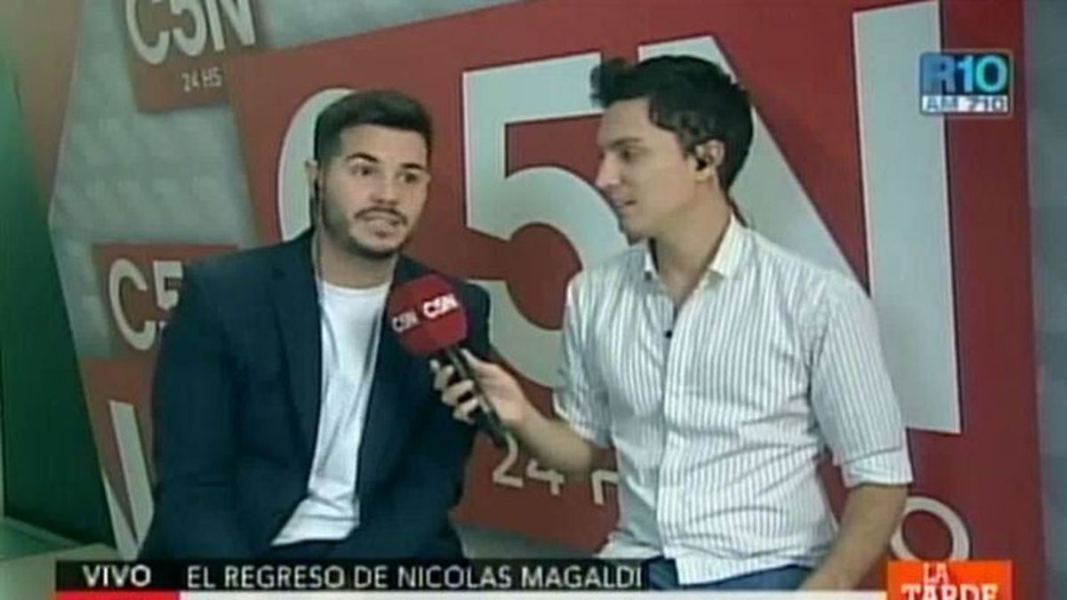 Nicolás Magaldi, sobre su vuelta a C5N: Estoy muy contento con lo que ...