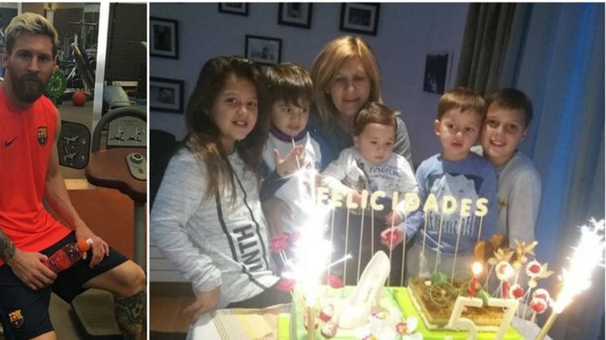 El cumpleaños familiar de la mamá de Lionel Messi