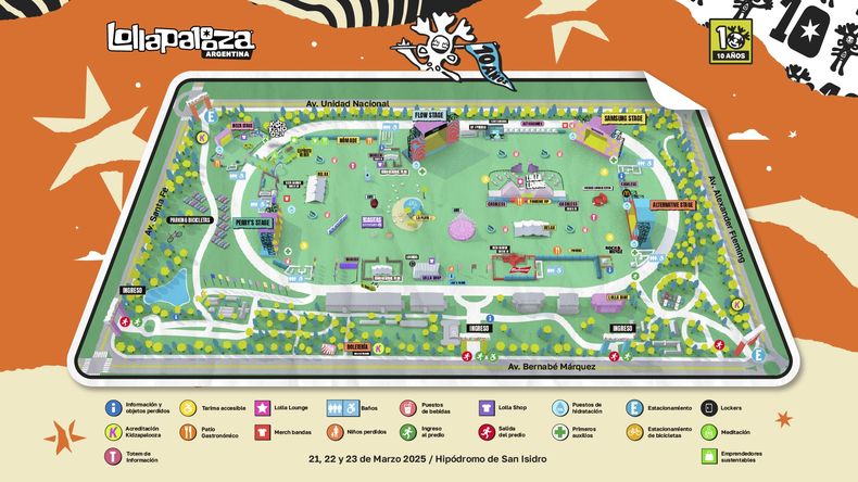 Lollapalooza Argentina lanzó el mapa con las experiencias que habrá en ...
