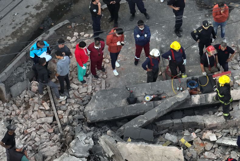 Derrumbe en una obra en demolición: hay un muerto entre los escombros