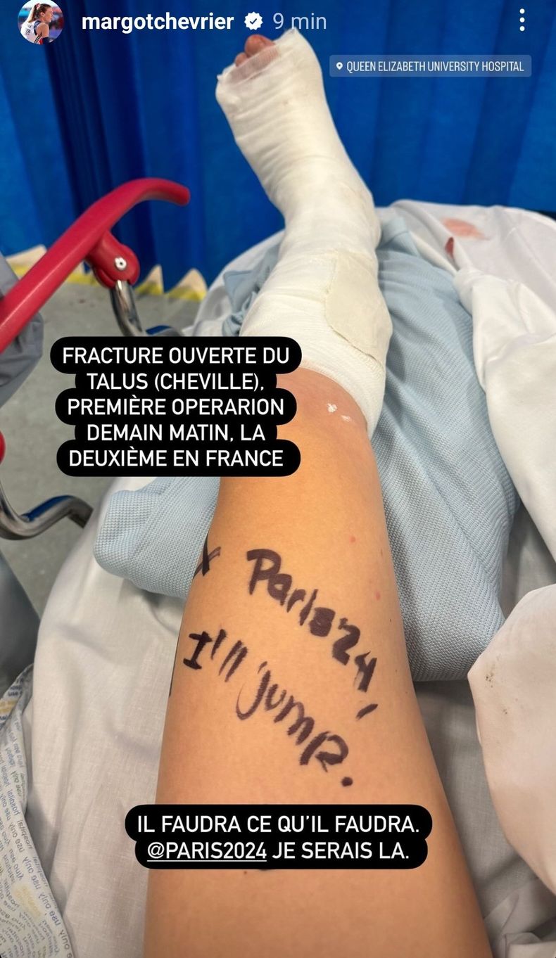 El deseo de la atleta francesa para los Juegos Olímpicos tras la lesión durante Mundial de atletismo