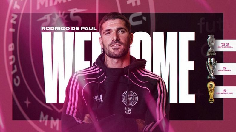 Es oficial: Rodrigo De Paul, flamante refuerzo de Inter Miami