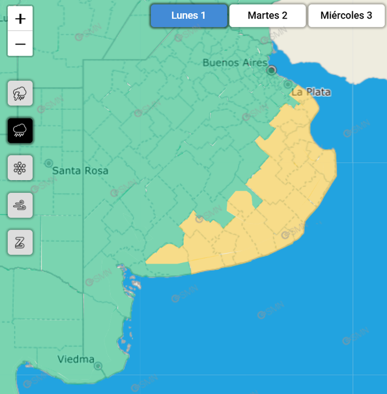 Termina Santa Rosa, pero sigue el alerta amarilla: a qué hora dejará de ...