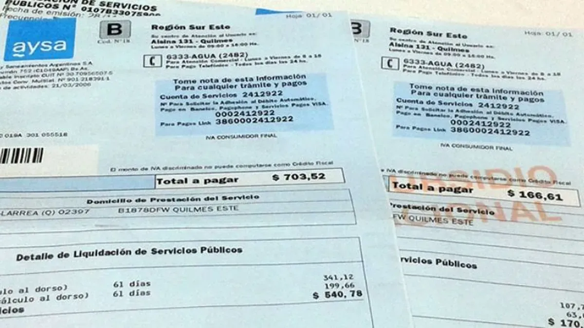 Cómo hago para recibir mi factura de Aysa por mail