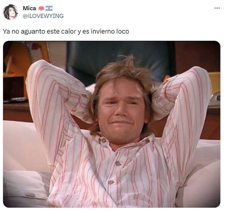Los mejores memes por el calor en pleno invierno en Argentina