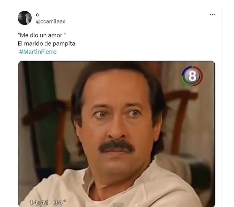 Los mejores memes de los Martín Fierro 2023: Alfa, Pampita y los looks
